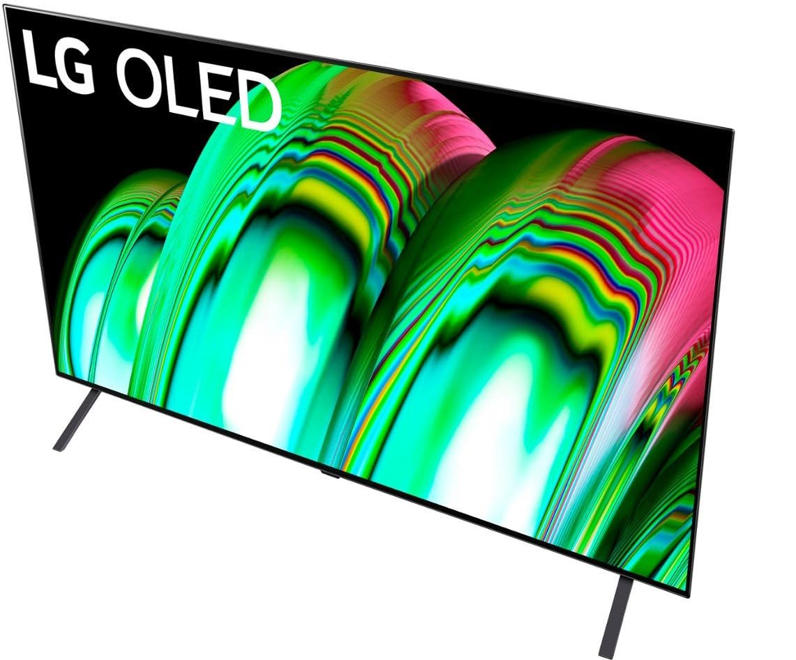 LG 65-Inch Class OLED A2 Series Alexa Built-in 4K Smart TV, 60Hz Refresh Rate, AI-Powered 4K, Dolby Vision IQ and Dolby Atmos, WiSA Ready, Cloud Gaming (OLED65A2PUA, 2022) (Renewed)