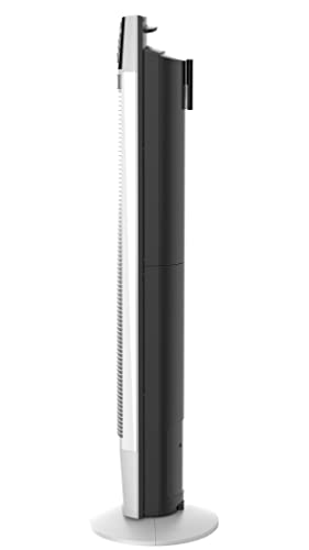 Lasko Xtra Air Oscillating Tower Fan, 4 Speeds, Nighttime Setting, Timer and Remote Control, 48", Silver, T48337, Large