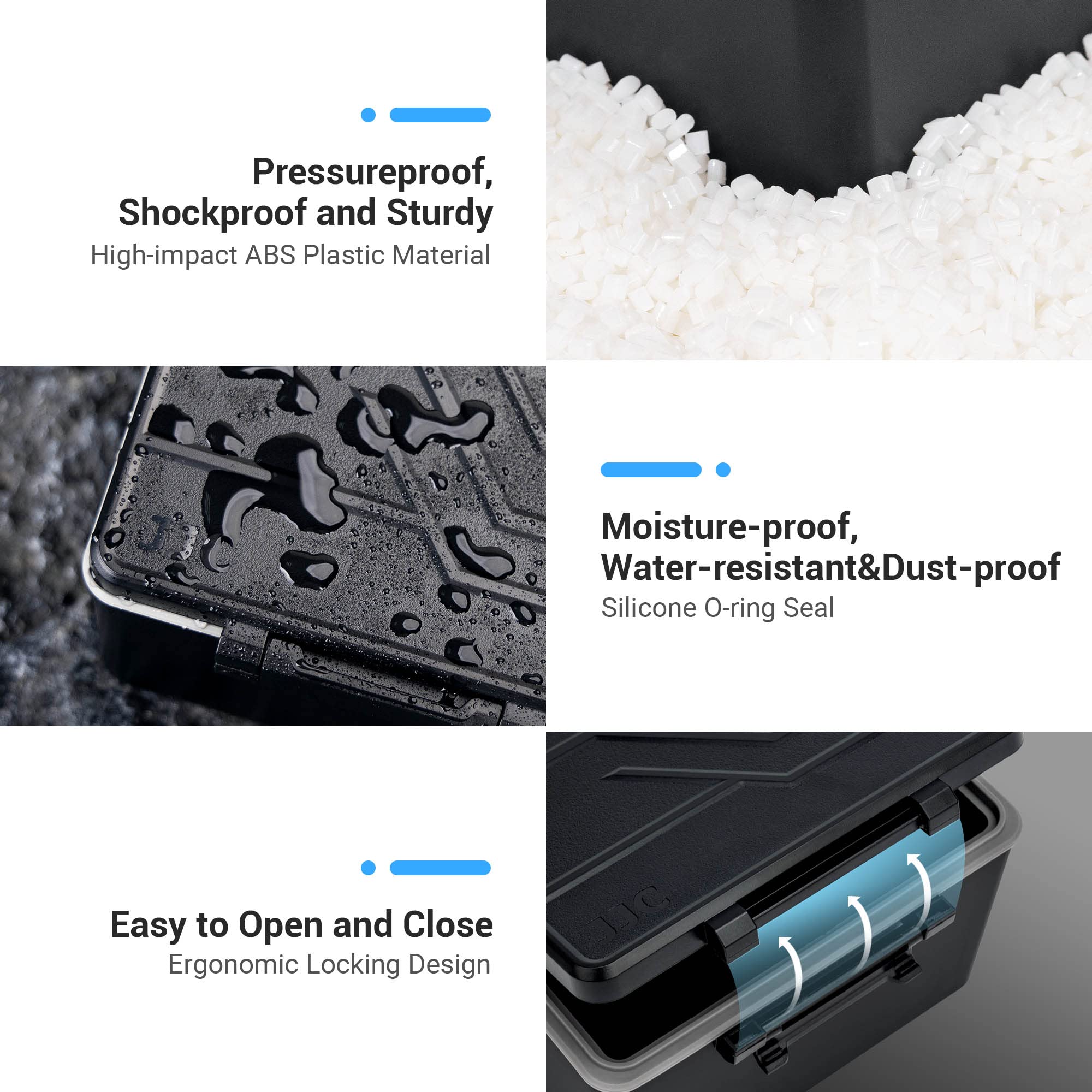 JJC DSLR Camera Battery & SD Micro SD XQD Card Case Holder for Canon LP-E6 LP-E6N LP-E6NH Nikon EN-EL15 EN-EL14 Sony NP-FZ100 Fujifilm NP-W126 NP-W235 Battery and More Below 1.5x0.9x2.4β