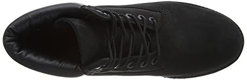 Timberland Men's 6 inch Premium Waterproof Boot, Black Nubuck, 8.5