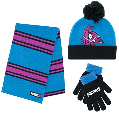 FORTNITE Boys Winter Beanie Hat and Snow Gloves for Boys 2 Piece Set