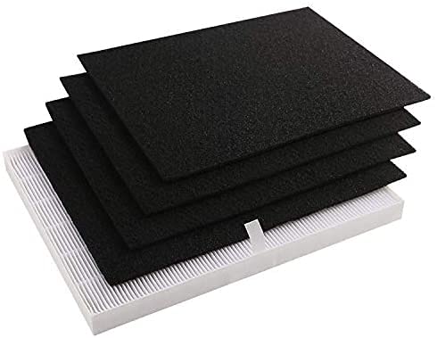 Nispira True HEPA Filter Activated Carbon Compatible with Winix & Electrolux Air Purifier. AM90, C535, 5300-2, WAC5300, WAC5500, WAC6300, 5000, 5000b, 5300, P300, EL490A, EL491A. Compared to Part 115115 Size 21 EL017. 3 Sets
