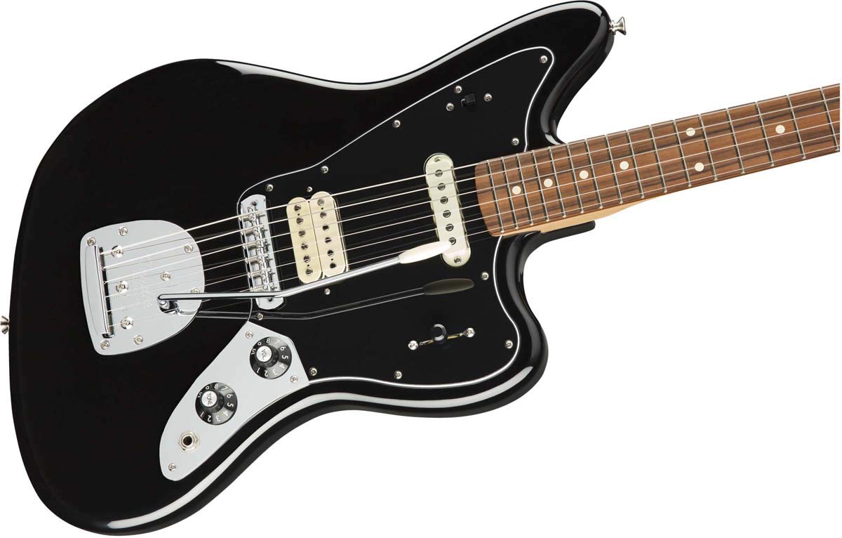 Fender Player Jaguar Electric Guitar, with 2-Year Warranty, Black, Pau Ferro Fingerboard
