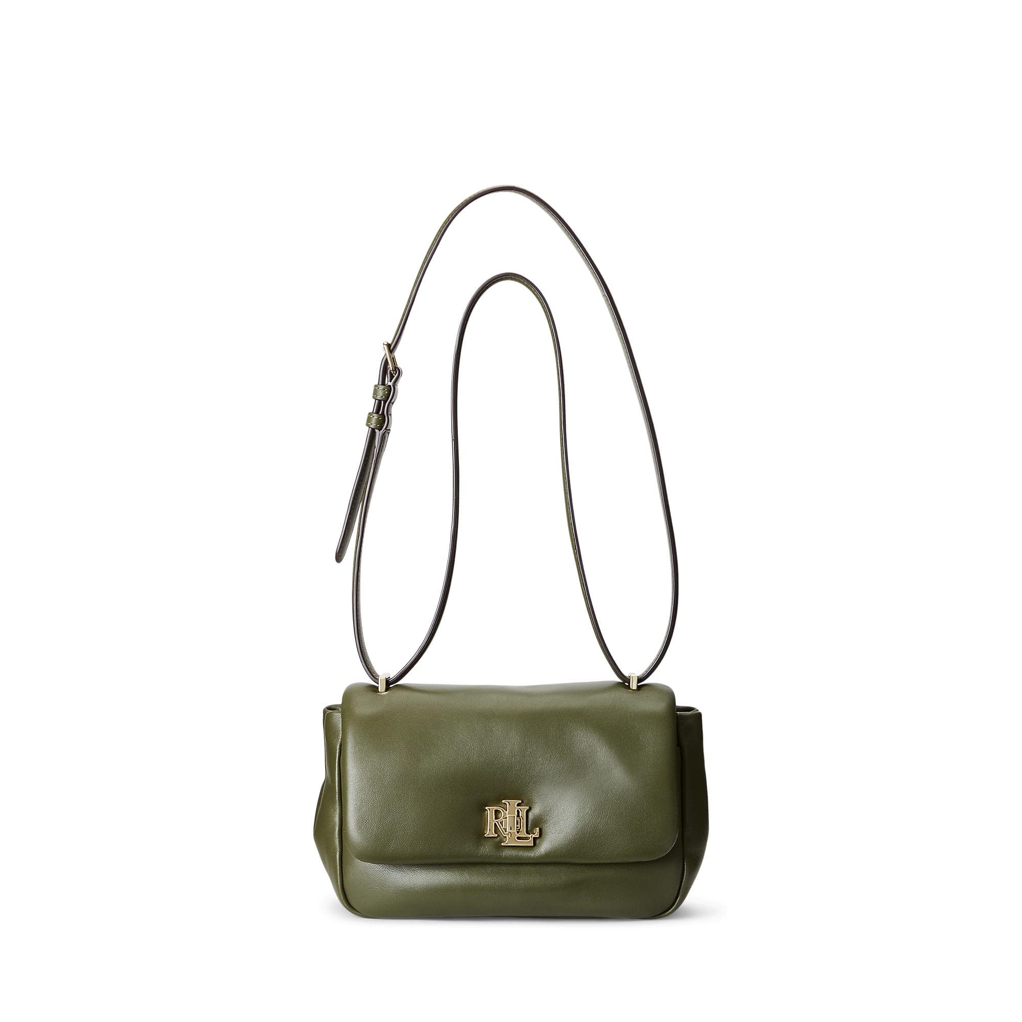 LAUREN Ralph Lauren Nappa Leather Medium Sophee Bag Classic Olive One Size