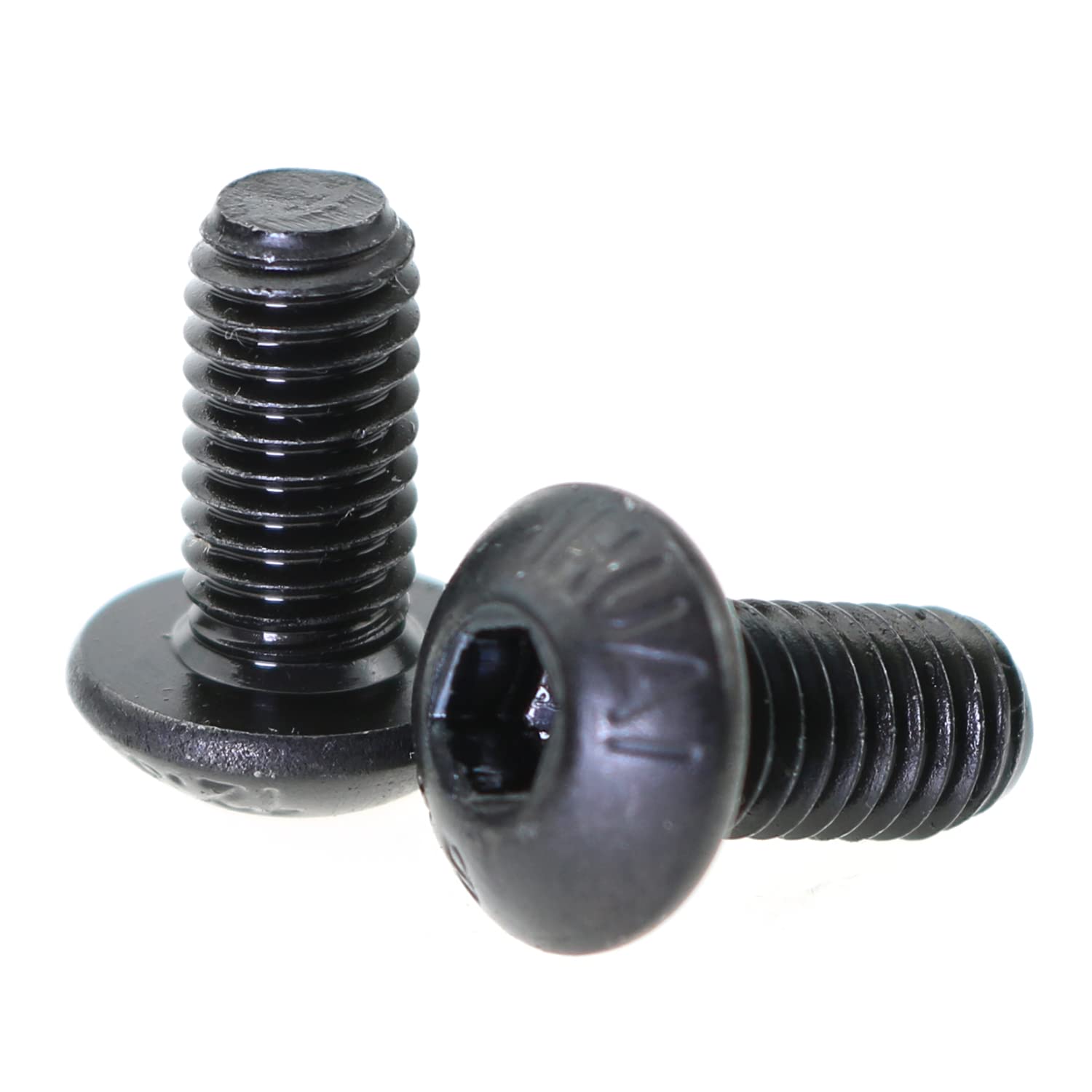 LUORNG 40pcs Round Head Hexagon Socket Screws M5x10MM M5 10.9 High-Strength Hex Hexagon Socket Allen Button Round Head Screw Bolt