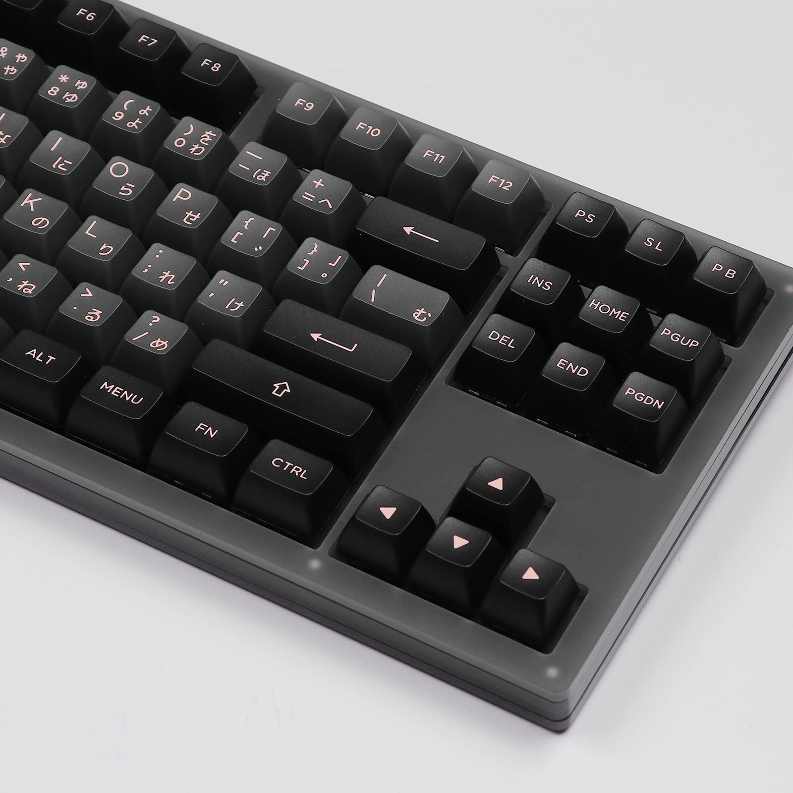 EPOMAKER AKKO ACR87 Black&Pink Hot Swappable RGB Wired 75% Mechanical Gaming Keyboard with Acrylic Translucent Case, Extra ASA PBT Keys Set for Mac/Win (AKKO CS Jelly Black Switch, ACR87 Black&Pink)