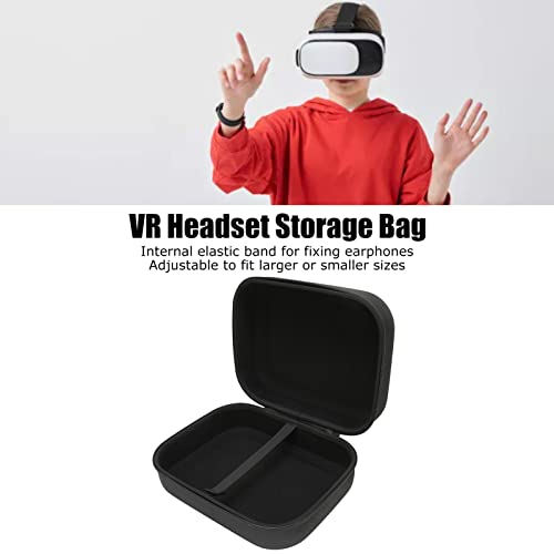 Jopwkuin VR Headband Storage Bag, Portable Prevent Scratch Lightweight VR Headset Carrying Case Shockproof Protective for Oculus Quest 2