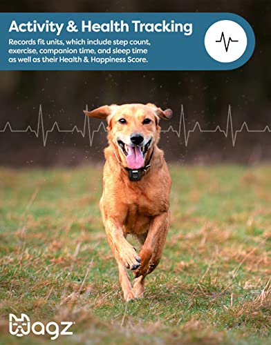 Wagz® Freedom Smart Dog Collar™ with New Boost Battery for Nearly 3X More Battery Life – Shock-Free Wireless Fence & Wellness System, Virtual Geofences, GPS Location & Activity/Health Tracking