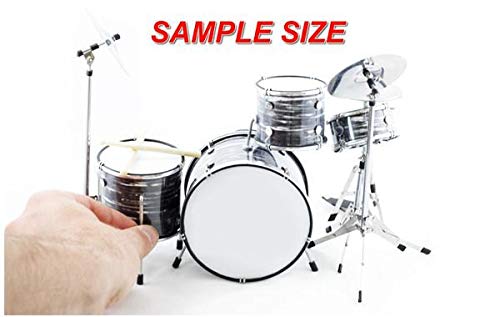 FanMerch Drum Kit Led Zeppelin, John Bonham, Tribute Vistalite Transparent Amber Mini Drum Set Replica Collectible