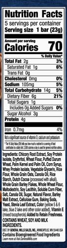 Fiber One 70 Calorie Chewy Snack Bars, Chocolate Caramel and Pretzel, 5 ct
