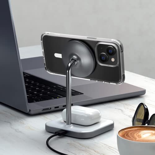 Mkeke MagSafe iPhone 13/14 Clear Case - Military Grade Protection, Slim TPU Bumper, Magnetic Shock-Absorbent Cover