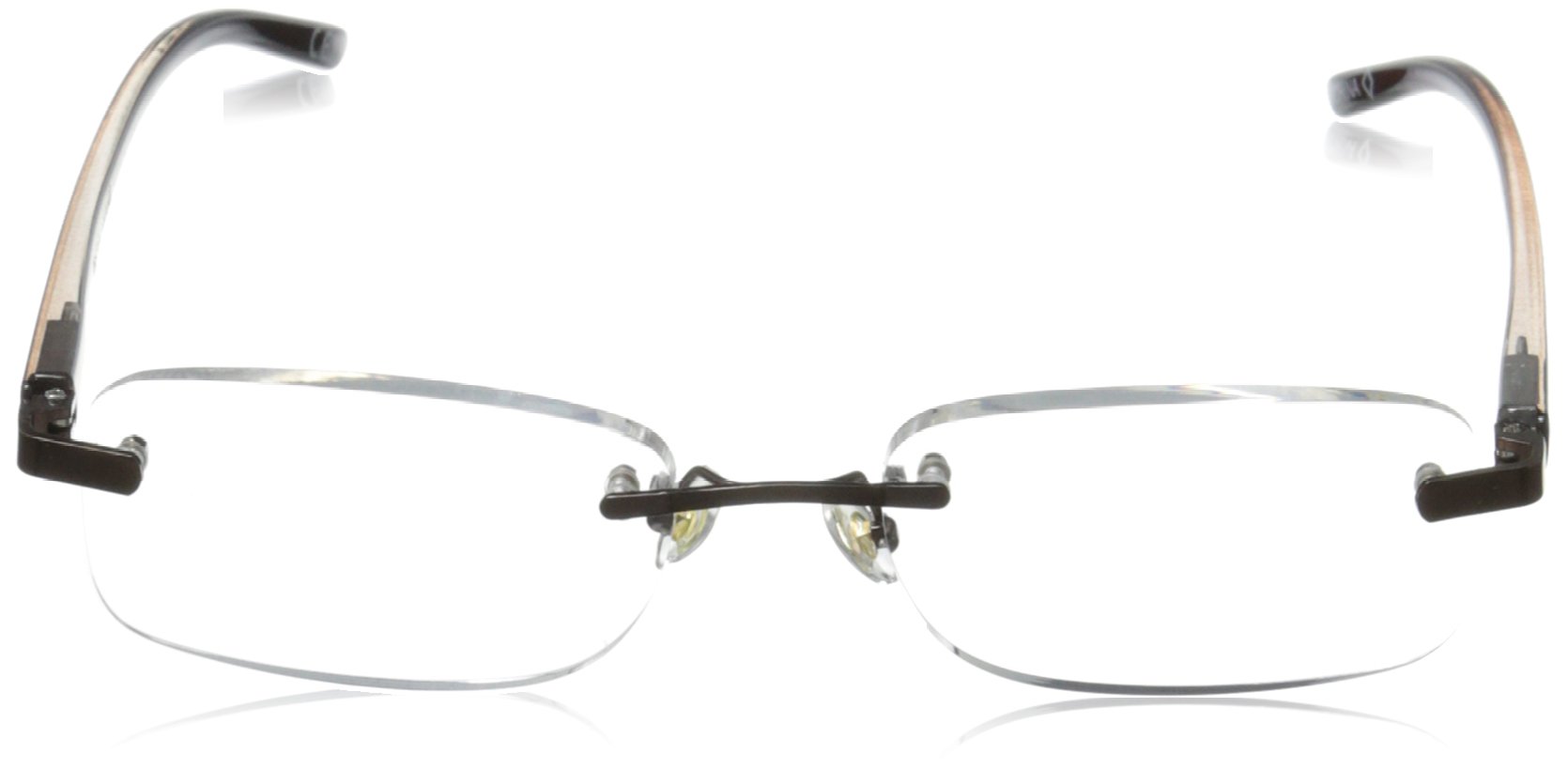 Foster Grant Rick Reading Glasses, Brown/Transparent, 59 mm