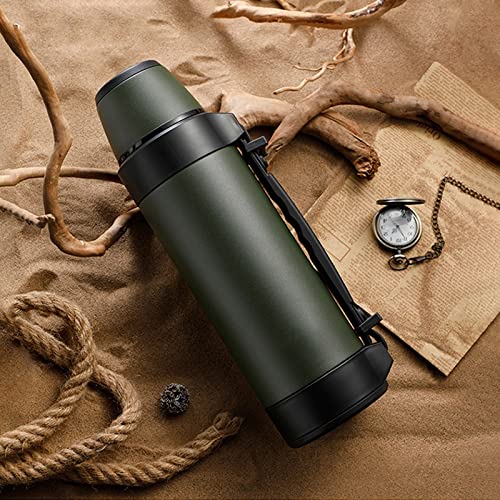 MMLLZEL Travel Portable Thermos for Tea, Large Cup Mugs for Coffee, Water Bottle, Stainless Steel (Color : D)