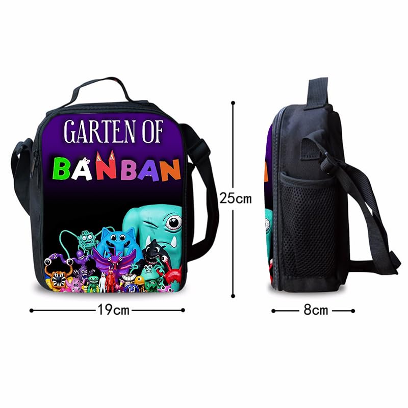 Garten of Banban School backpack with Pencil Boxes and Lunch Boxes for Kids 3Pcs Toddler Backpack School Bags Bookbag