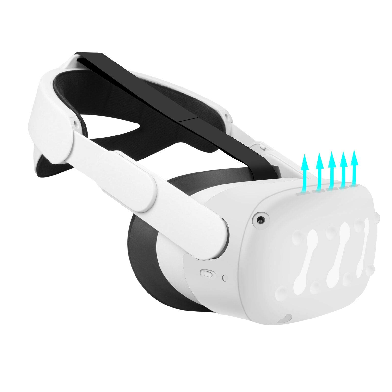Eyglo VR Protective Shell for Oculus Quest 2 Headset, Anti-Fall and Anti-Dirt Front Cover Protects Front of Oculus Quest 2(White)