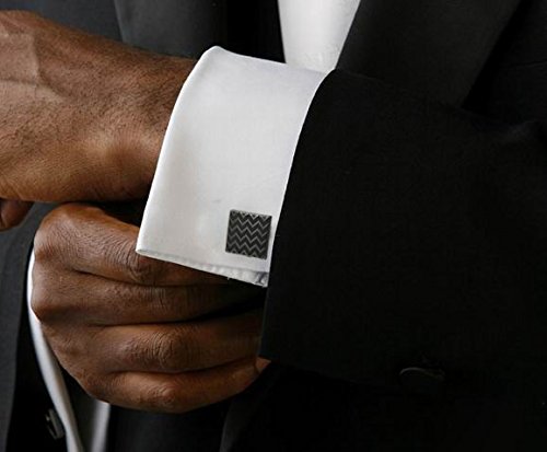 FIBO STEEL 4 Pairs Wedding Business Classic Cufflinks for Men Unique Cufflink Set Mens