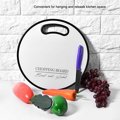 Kitchen Plastic Cutting Board, Household Kitchen Bakery Restaurant Classification Chopping Boards Slicing Block Cooking Tool for Vegetable Meat Fruit White