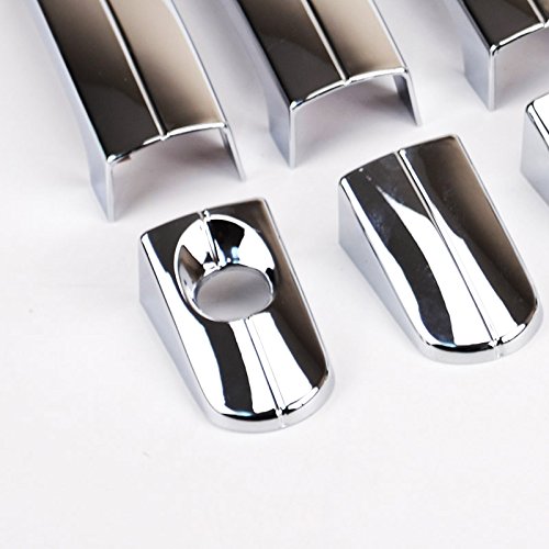 Eynpire 7006 Triple Chrome Plated ABS 4 Door Handle Cover for 12-16 Ford Focus / 13-17 Ford Escape