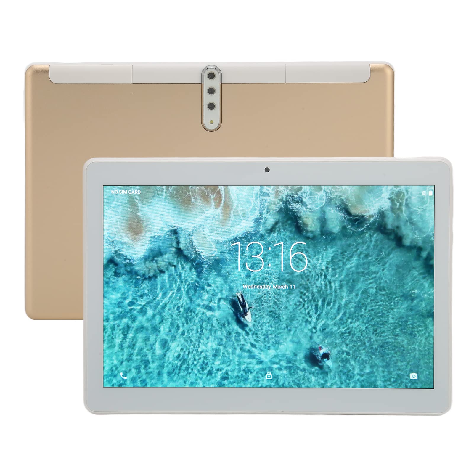 Haofy Tablet PC 2560x1600 Resolution 10.1 Inch HD Tablet 100-240V 2.4G 5G WiFi for Android 12 for Office (US Plug)