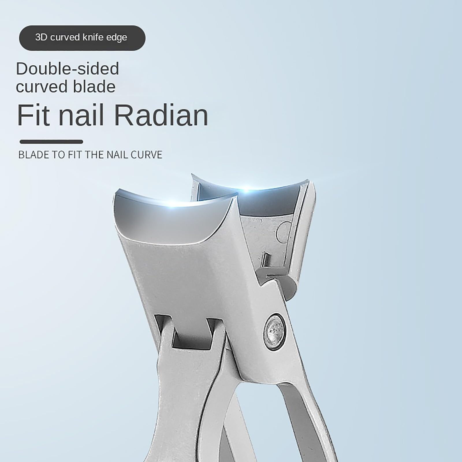 Dotmalls Nail Clipper, Cumuul Nail Clipper, Nail Clipper with Catcher, Ultra Sharp Sturdy Fingernail and Toenail Clipper Cutters (Silver)