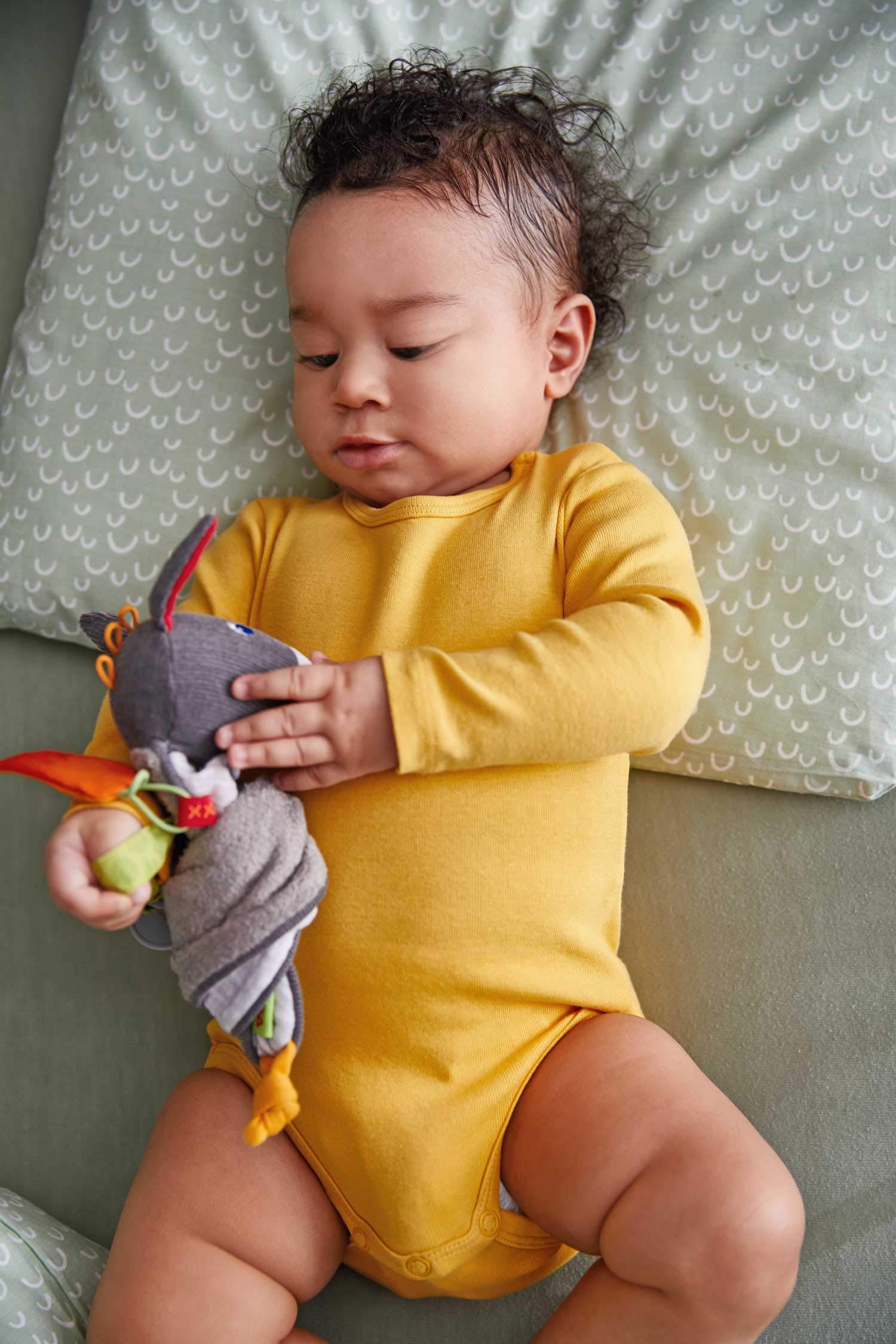 HABA Cuddly Donkey Snuggly Lovey Baby Blankie