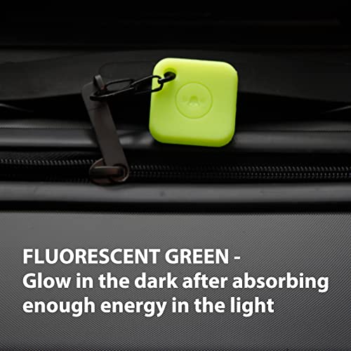 Silicone Case for Tile Mate 2020 & 2018 with Keychains, 2 Pack Anti-Scratch Protective Cover with Carabiner (Navy/Fluorescent Green)
