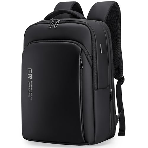FENRUIEN Business Smart Backpack for Men, Flight Approved Travel Backpack Anti-Theft Waterproof Laptop backpack with USB Port, Expandable Men's Computer Work College Daypack Fit for 15.6 Inch Bookbag