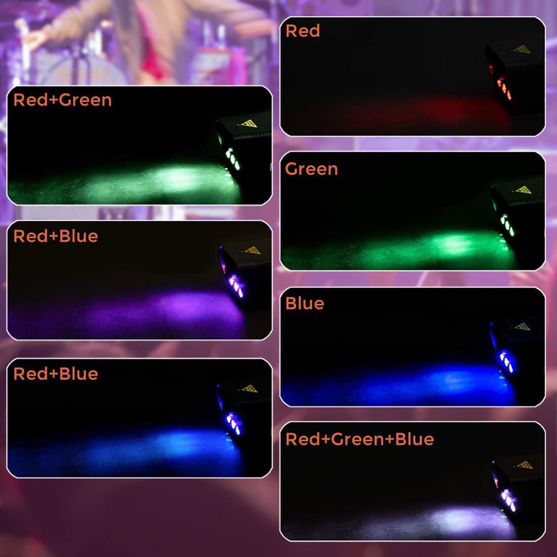 Fog Machine with lights, Strobe Effect Sound Activated Multi-mode 7 Color LED 400 Watt Portable Fog Machine with Remote Control, Smoke Machines for Parties Halloween Wedding Christmas Dance DJ