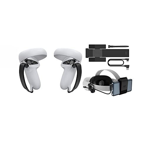 KIWI design Silicone Grip Cover and Lens Protector Accessories, Compatible with Quest 2