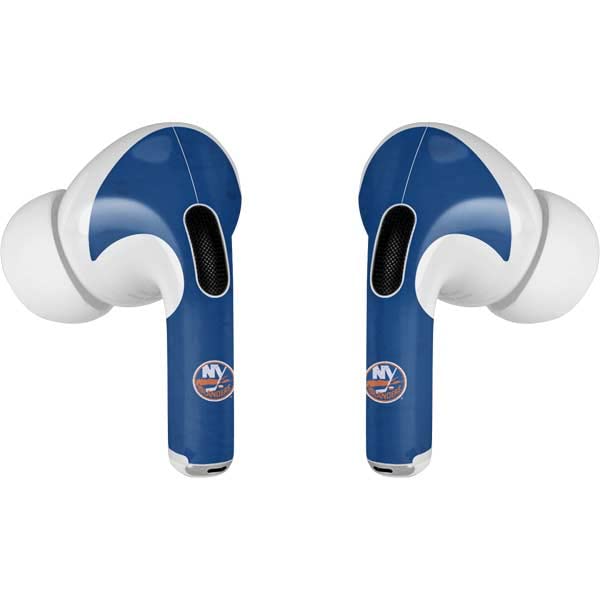 Skinit Decal Audio Skin Compatible with Apple AirPods Pro (2rd Gen, 2022) - Officially Licensed NHL New York Islanders Distressed Design