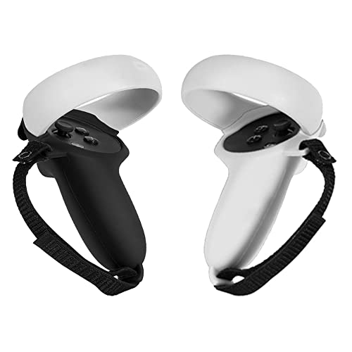 FNSCAR Suitable Compatible with Oculus quest2 Handle Silicone Protective Cover-Blac