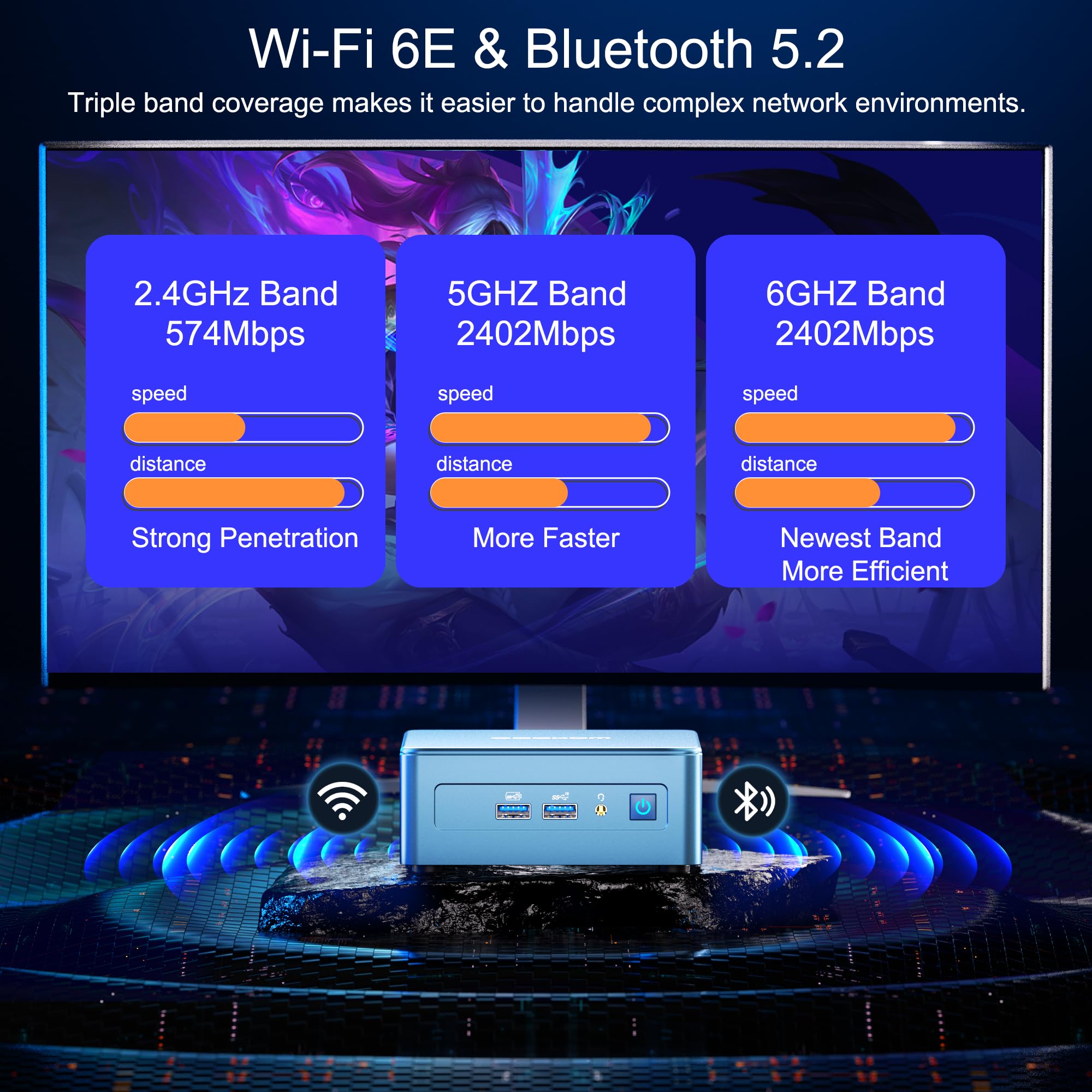 GEEKOM Mini PC Mini IT13, 13th Gen Intel i5-13500H NUC13 Mini Computers(12 Cores,16 Threads) 16GB DDR4/512GB PCIe Gen 4 SSD Windows 11 Pro Desktop PC Support Wi-Fi 6E/Bluetooth 5.2/USB 4.0/2.5G LAN/8K