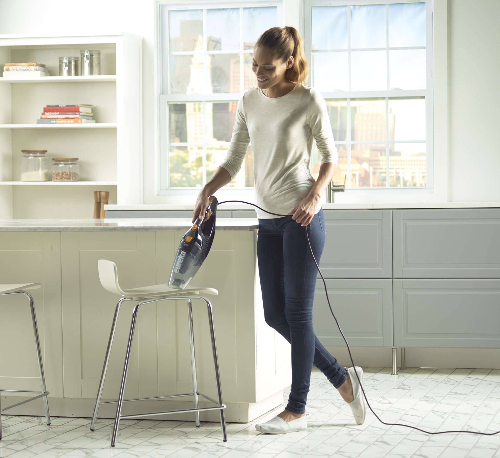 Eureka Blaze 3-in-1 Swivel Lightweight Stick Vacuum, Black (Renewed)