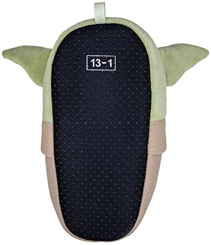 STAR WARS The Mandalorian, Grogu Baby Yoda Boys Slipper Full Body, Kids Size 13/1