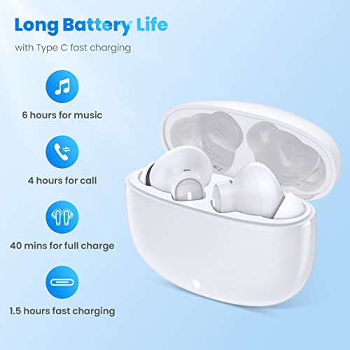 Wireless Earbuds for Google Pixel 7 Pro 6 6A, 5.2 Bluetooth Headphones Noise Cancelling Ear Buds with Mic Touch Control HiFi Stereo for iPhone 14 Pro Max Samsung Galaxy S23 Ultra S22 OnePlus 11 10T
