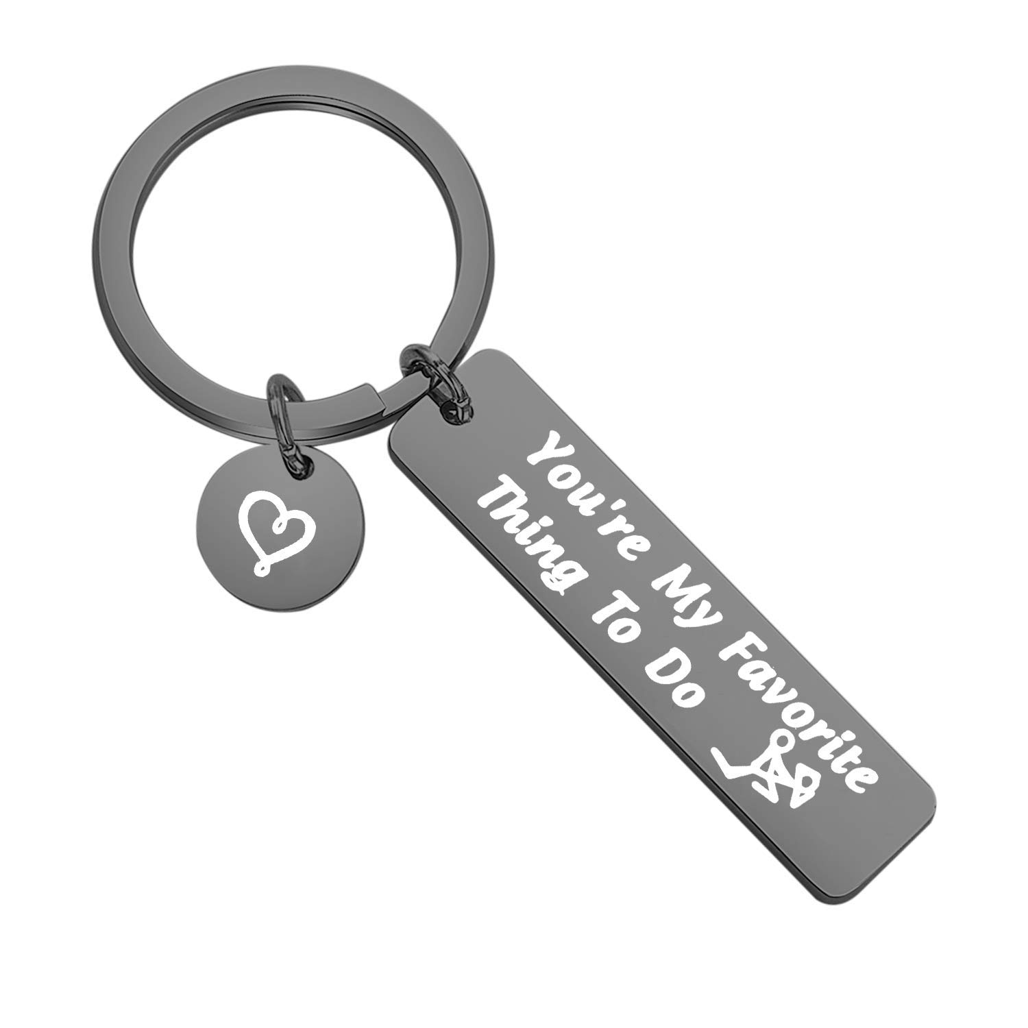 FAADBUK Funny Gift for Boyfriend Husband Youâre My Favorite Thing To Do Naughty Gift Idea Gift for Wife Girlfriend (Favorite Thing to Do Black)