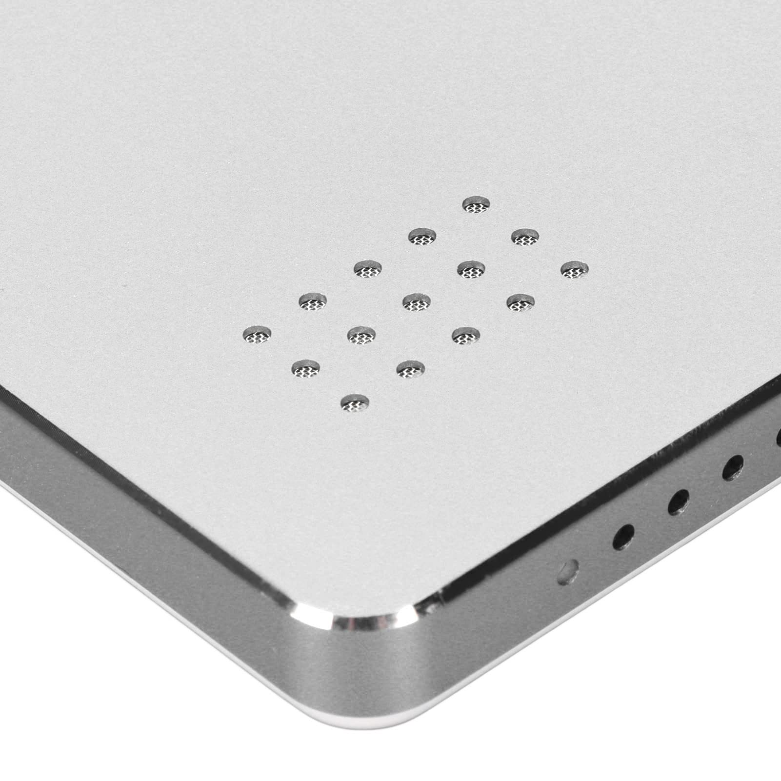 Fydun 10.1 Inch Tablet, 1080x1920 IPS Display 10 Core Silver 4GB 64GB CPU 8000mAh 13MP Camera HD for Work Study 100‑240V US Plug