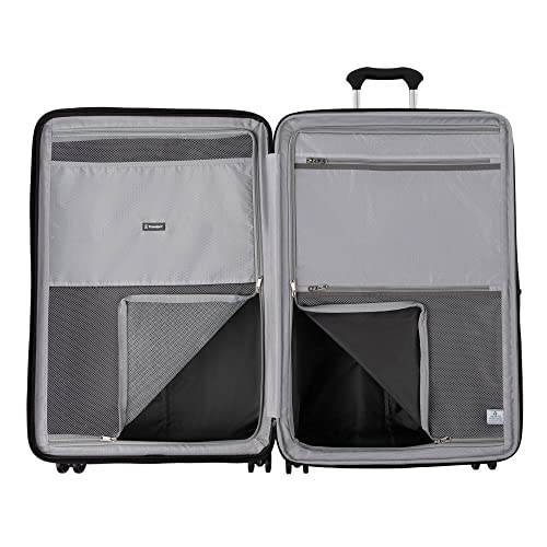 Travelpro Maxlite Air Hardside Expandable Luggage, 8 Spinner Wheels, Lightweight Hard Shell Polycarbonate, Black, Checked-Large 28-Inch