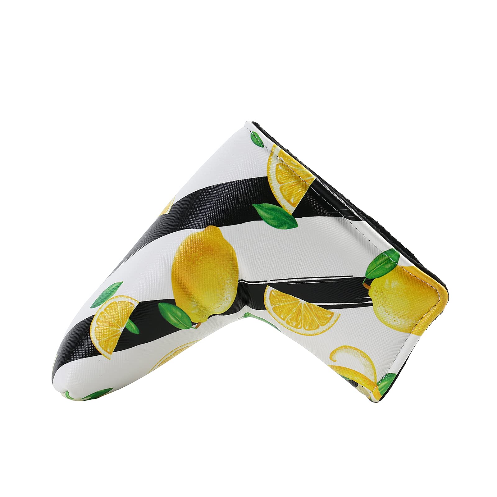 Golf Blade Putter Headcover PU Leather Magnetic Closure Head Covers for Scotty Cameron Taylormade Odyssey Golf Builder Ping (Lemons)