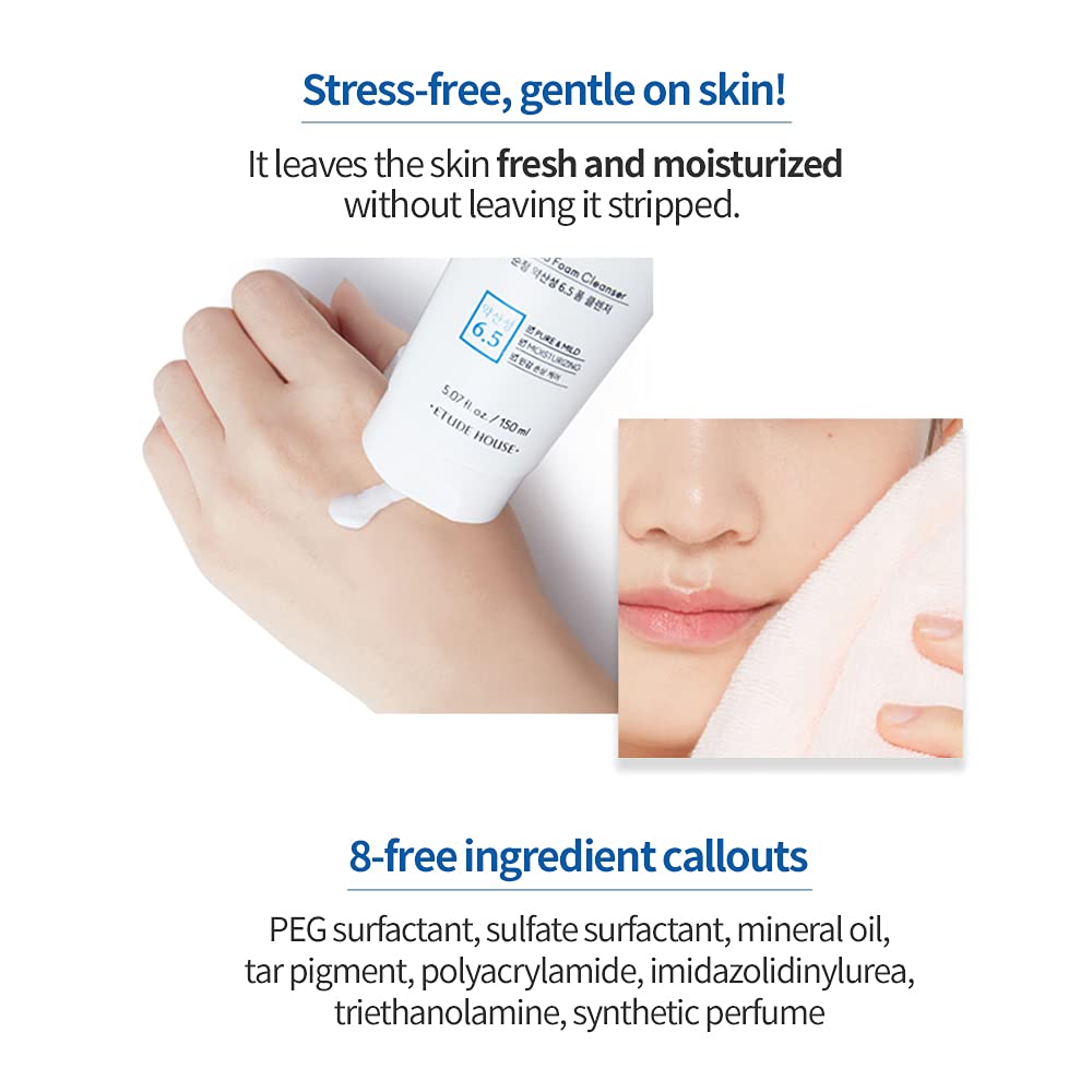 ETUDE HOUSE SoonJung 5.5 Foam Cleanser 150ml (old version) | Korean Skin Care | K-Beauty