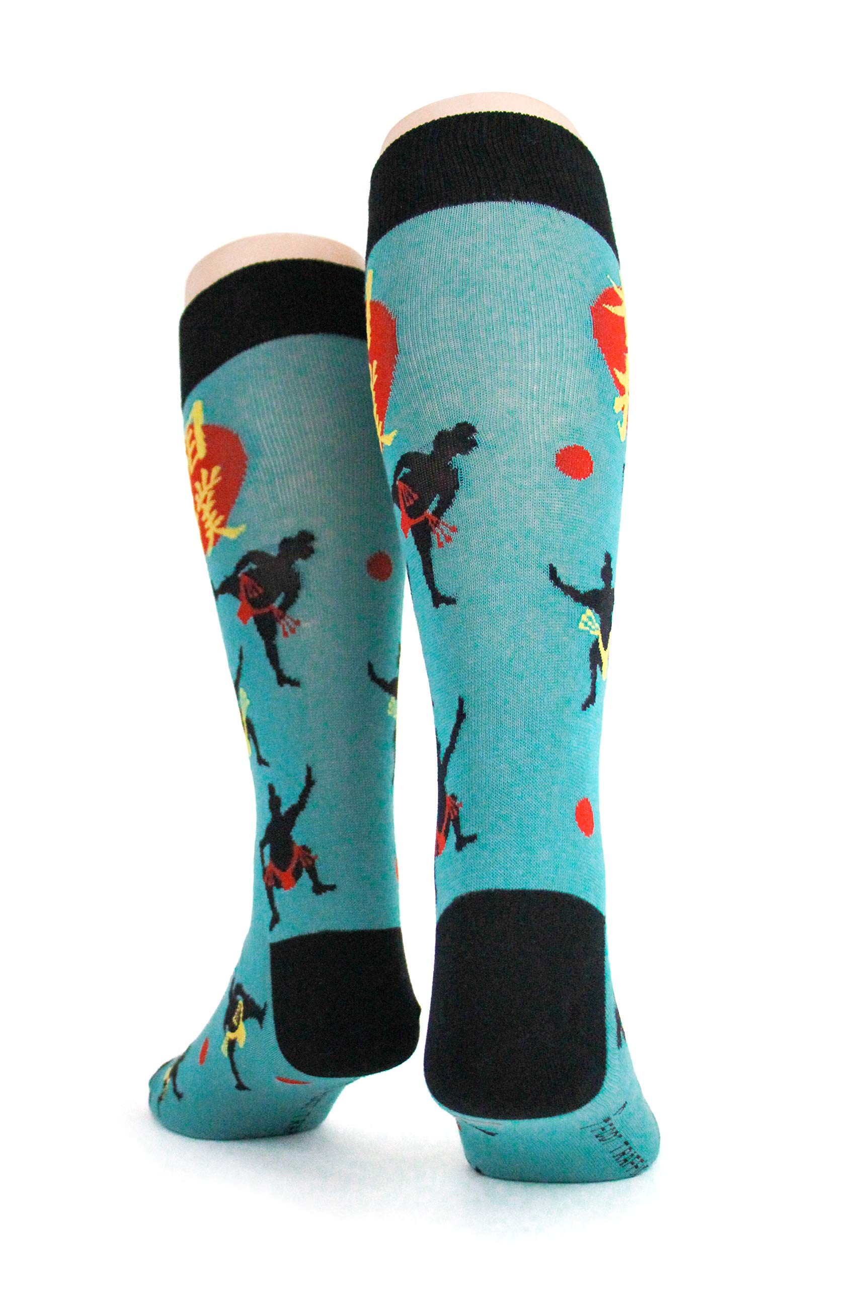 Foot Traffic - Men's Sports-Themed Socks, Fits Men's Shoe Sizes 7-12 (Sumo)