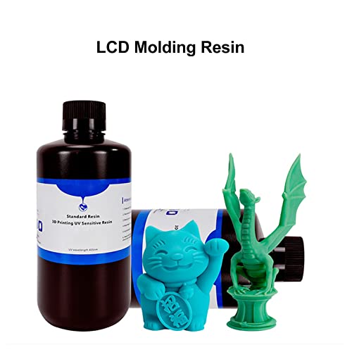 Photopolymer Resin, 500g LCD DLP High Toughness 3D Printer Resin UV Curing for Model(Transparent)