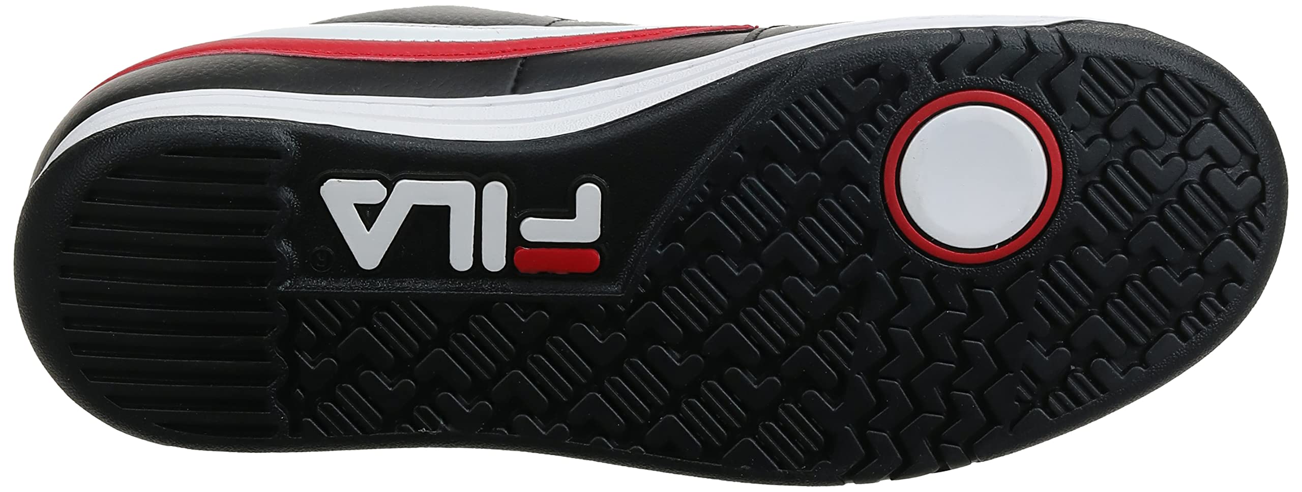Fila Men's Original Tennis Fashion Sneaker, Black/White Red, 9.5 M US