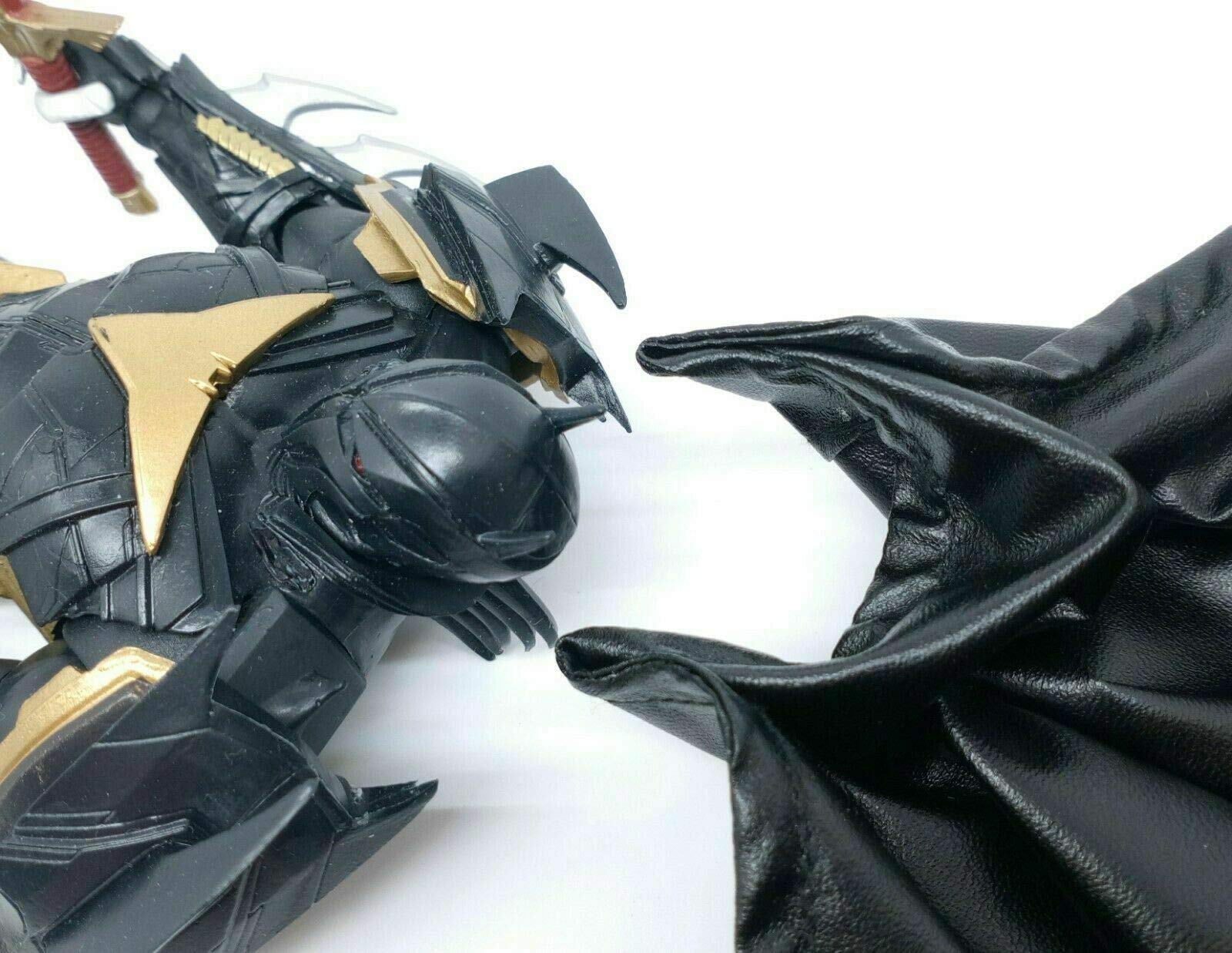 FIGLot 1/12 Scale Miniature Custom Handmade Black Wired Cape for Mcfarlane McFarlane Azrael Batman