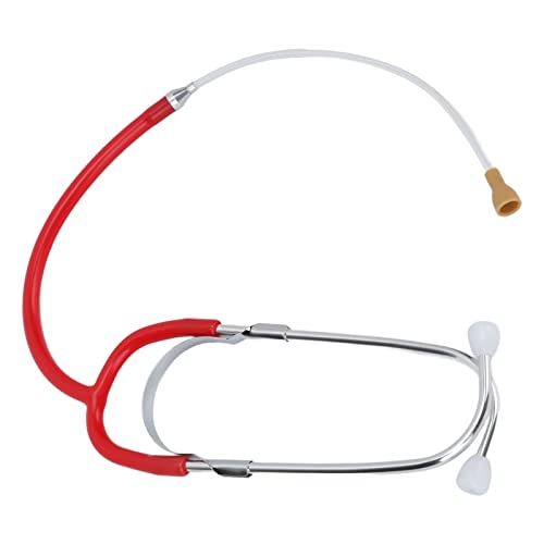 Lightweight binaural Stethoscope for Hearing aids (Red)
