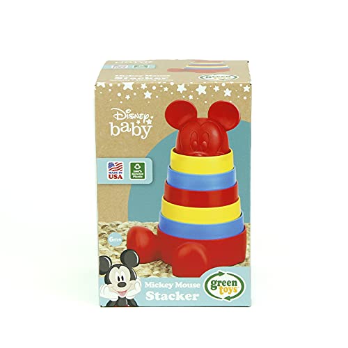 Green Toys Disney Baby Exclusive - Mickey Mouse Stacker, Red