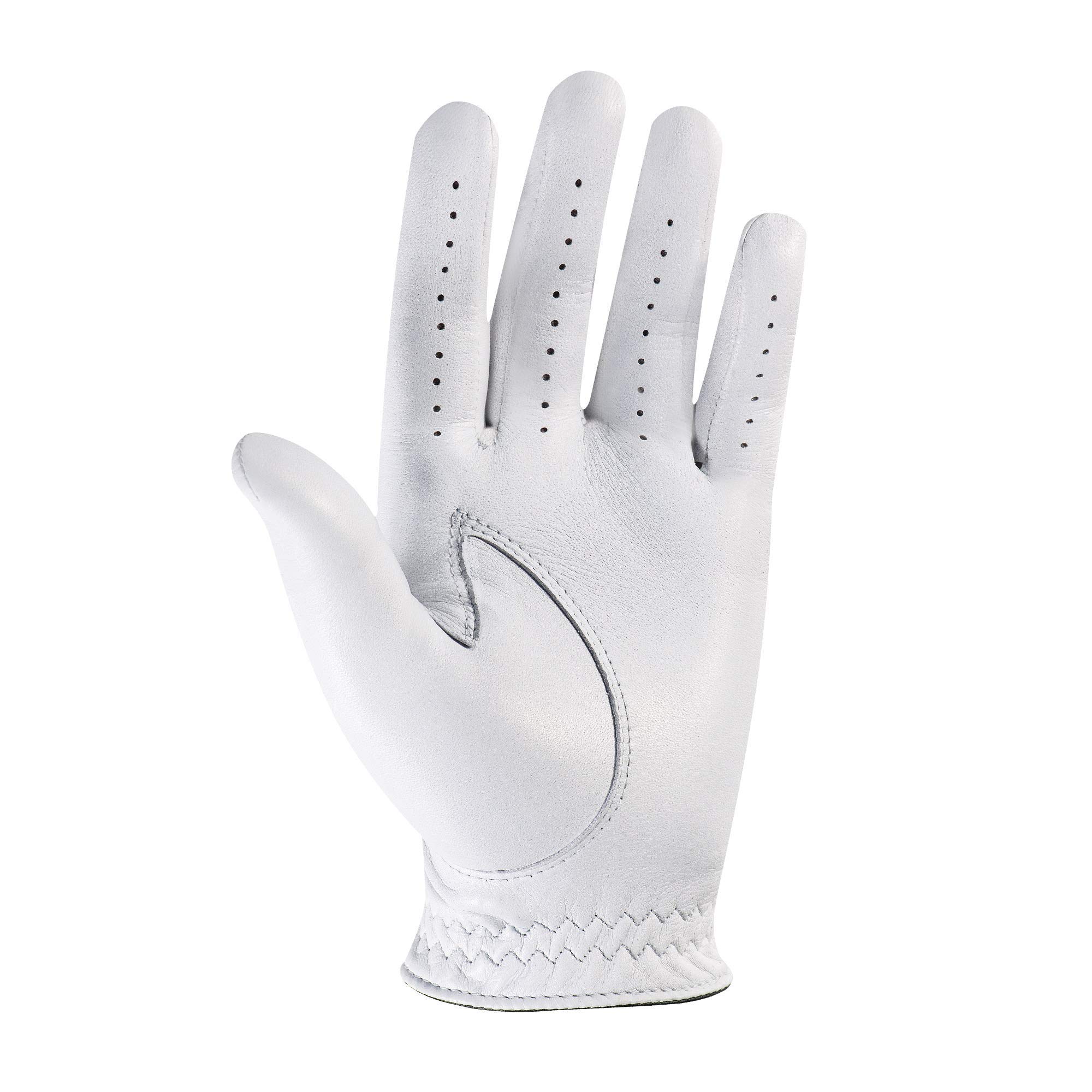FootJoy Men's StaSof Golf Glove White Cadet Large, Worn on Left Hand, StaSof Prior Generation