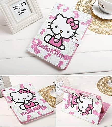 iPad Mini 6 Case 8.3 Inch 2021 iPad Mini 6th Generation Case, Hello Kitty Design Folio Style PU Leather Hard Case for 2021 iPad Mini 8.3" 6th Gen A2567 A2568 A2569 Pink (Pink)