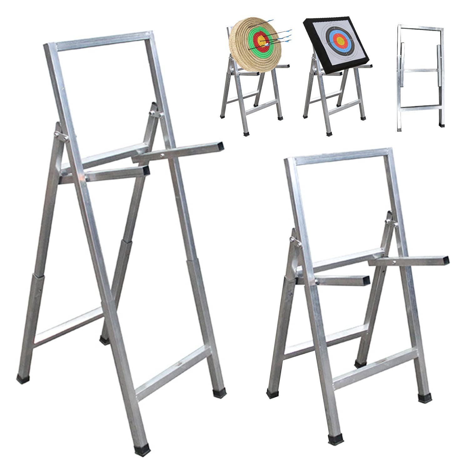 Foldable Target Stand Stainless Steel Outdoor Archery Stand Archery Target Professional Archery Target Shelf Archery Targets Stand Target Archery for Outdoor Shooting Practice