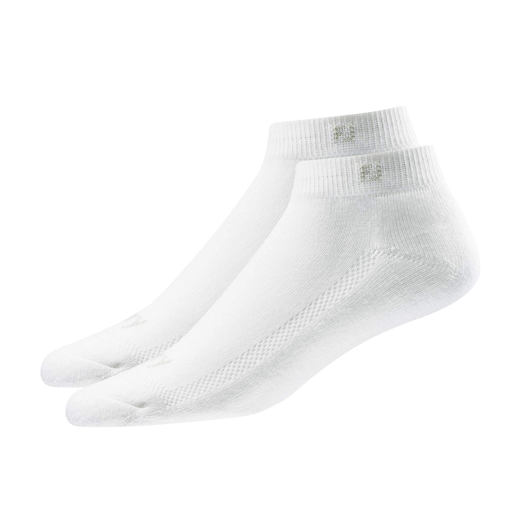 FootJoy Women's ProDry Sportlet 2-Pack Socks, White, Fits Shoe Size 6-9